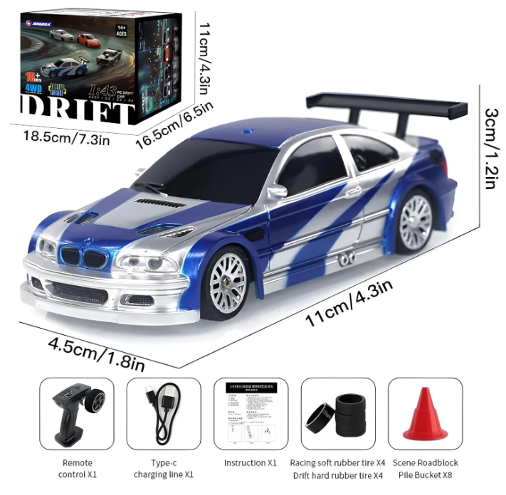 BMW M3 GTR RC DRIFT CAR – Fletcher's Toys